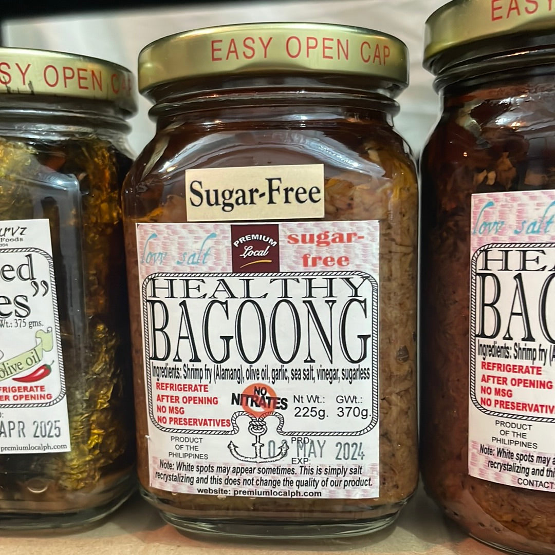 Healthy Bagooong SUGAR-FREE in Olive Oil 8oz – Premium Local Philippines